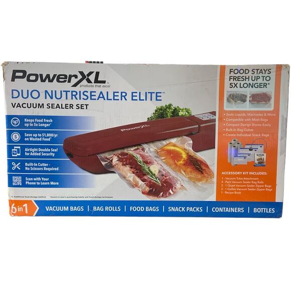 PowerXL | Kitchen | Powerxl Duo Nutrisealer Elite 6in Vacuum Sealer ...